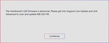 [RISOLTO al post 5 e successivo aggiornamento]: "The mainboard's LED firmware is abnormal" | MSI ...